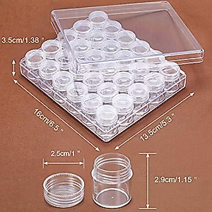 A&C Minimart Diamond Painting, Bead Storage Plastic Containers: Includes 90 9.5"x6.375”x1.125" Screw-Top Canisters – For Diamond, Nail Art Supplies, Rhinestones, Jewelry & Other Small Items