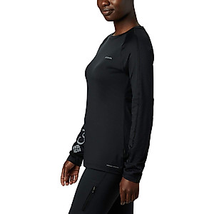 Columbia Women's Windgates Long Sleeve Tee, Black, Large
