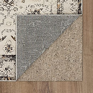 Mohawk Home Shea Traditional Floral Ornamental Gray 3' 11" x 6' Area Rug Perfect for Living Room, Dining Room, Office