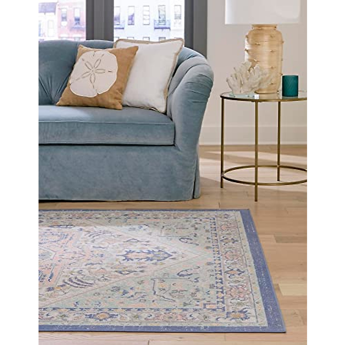 Unique Loom Whitney Collection Traditional Geometric Multi Area Rug (9' 0 x 12' 0)