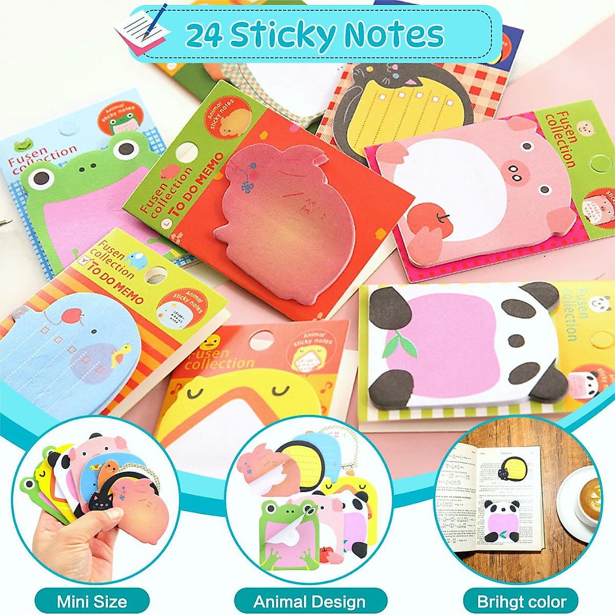 Mepmela Stationery Party Favors, 24pack Stationery Party Supplies for Kids, Birthday Goodie Bag Stuffers Christmas Classroom Gifts for Kids Bulk Christmas Class Gifts for Students