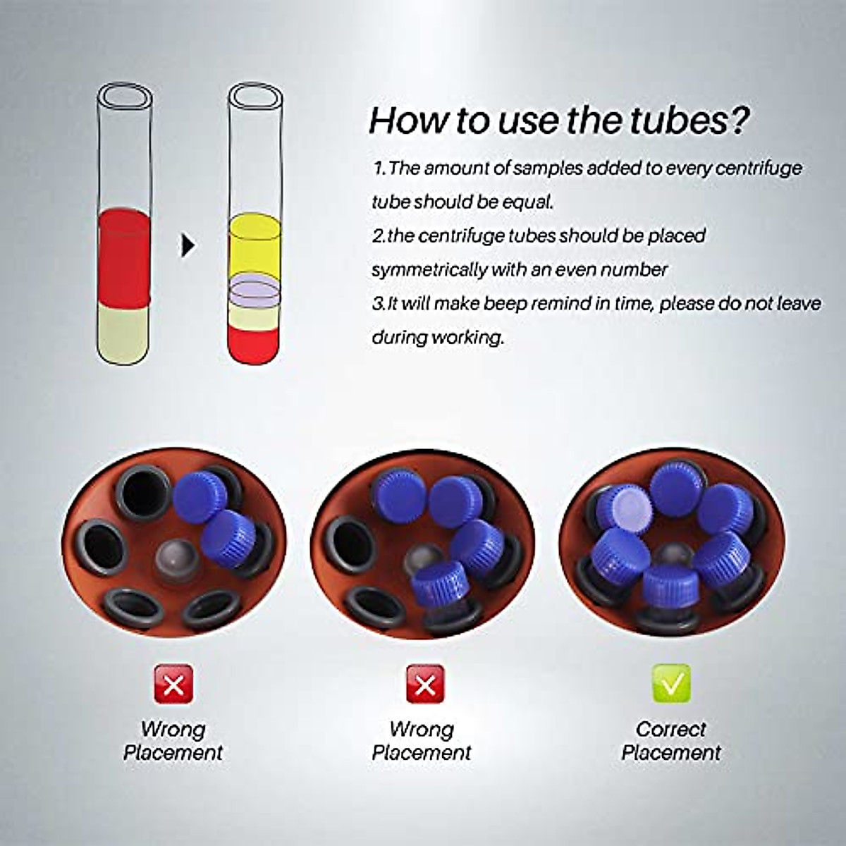 PRP Centrifuge Machine 6x10ml, Cekegon Lab Benchtop Centrifuges, Portable PRF centrifuge, 110V, 4000rpm, 0-60min for Medical Practice, Plasma, Blood, Skin Tighten, 900-2