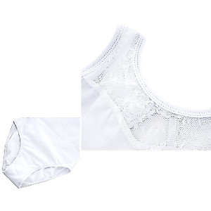 Aslana Lace Tank Leotard, Short & Long Sleeve Leotard for Girls kids Ballet Dance Gymnastics Costume (Medium, White)