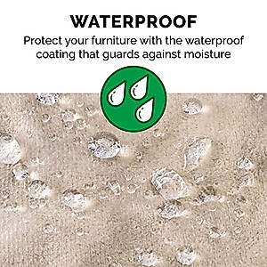 Furhaven Waterproof Throw Blanket for Dogs & Indoor Cats, Washable - Shaggy Plush Calming Long Faux Fur & Velvet Dog Blanket - Taupe, Medium