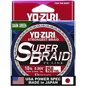 Yo-Zuri Super Braid 150 Yard Spool Dark Green 10LB