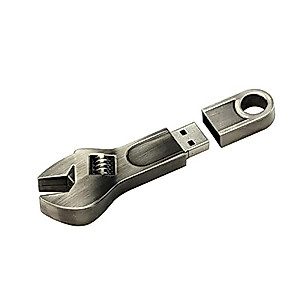 USB Stick 64GB High Speed USB 3.0 Flash Drive Metal Gray Wrench Pendrive Thumb Drive - Civetman