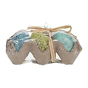 Greenbrier Colorful Speckled Easter Egg 6 Pack Cartons Decor Clear Cello Wrapped