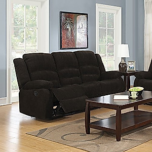 Coaster Furniture Gordon Motion Sofa Chocolate Chenille 601461