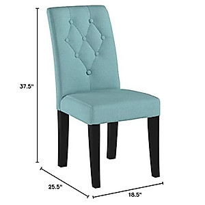 Christopher Knight Home Nyomi Fabric Dining Chair, Blue