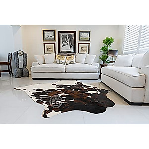 Genuine Tricolor Cowhide Rug XL 6 x 7-8 ft. - 180 x 240cm