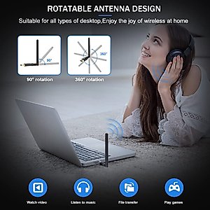 Long Range Bluetooth Adapter for PC, XDO Class 1 USB Adapter 5.1+EDR, 328FT/100M Wireless Transfer Transmitter Receiver for Bluetooth Mouse Keyboard Speakers Headphones Support Win11/10/8/7
