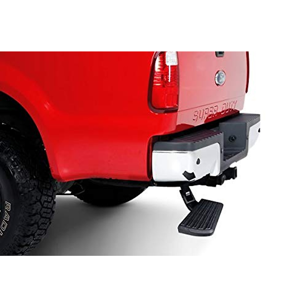 AMP Research 75306-01A BedStep Retractable Bumper Step for 2009-2018 Ram 1500, 2010-2018 Ram 2500/3500 (Excludes Dual Exhaust & EcoDiesel Models),Black