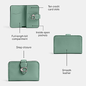 Coach Women's Tabby Medium Wallet, Aquamarine, One Size