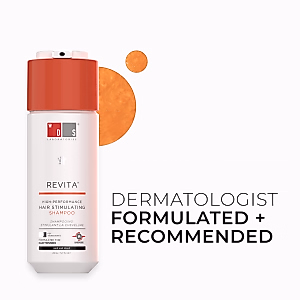 DS Laboratories Revita Shampoo - Hair Growth Shampoo for Men and Women, DHT Blocker, Biotin Shampoo for Hair Loss, Hair Thickening Shampoo, 14 Fl Oz, Unisex
