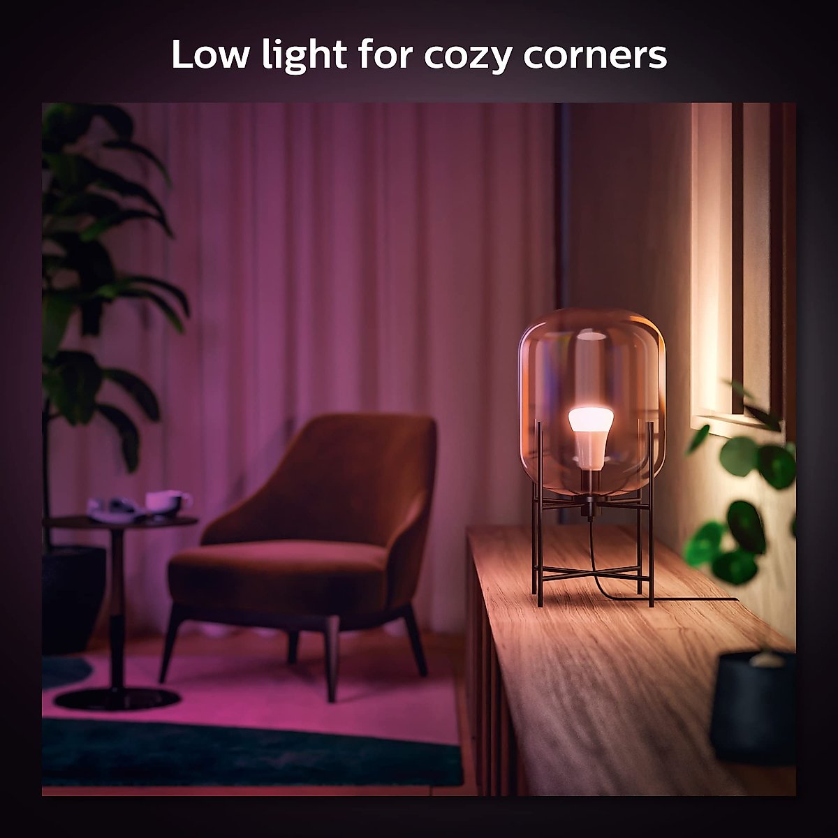 Philips Hue Smart 60W A19 LED Bulb - White and Color Ambiance Color-Changing Light - 4 Pack - 800LM - E26 - Indoor - Control with Hue App - Works with Alexa, Google Assistant and Apple Homekit