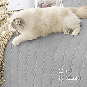 Tcksstex Waterproof and Anti-Slip Dog Bed Cover and Pet Blanket Sofa Pet Bed Mat ，car Incontinence Mattress Protectors Furniture Couch Cover for Most Cats Dogs, Pets