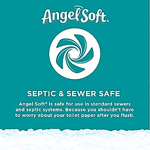 Angel Soft Toilet Paper, 6 Double Rolls, 6 = 12 Regular Bath Tissue Rolls