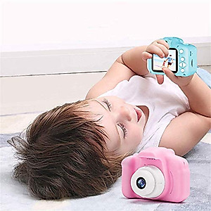 LKYBOA Children's Digital Camera - Kids Digital Camera Childrens Camera, Touch Screen Video Photo Camera for Kids Rechargeable (Color : Blue)