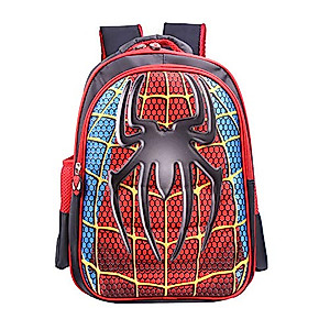 Nicexx Boys Backpacks for Elementary School Spider Cartoon Design Kids School Backpack Lightweight Durable Red SB Sb00