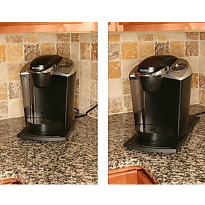 DeluxeComfort Countertop Easy Slider Pull-Out Tray Kitchen Under-Cabinet Sliding Shelf, 4 Pack, Black, 4 Count