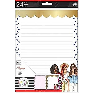 ME & MY BIG IDEAS Planner Fill Paper, Lined Sheet With Foil