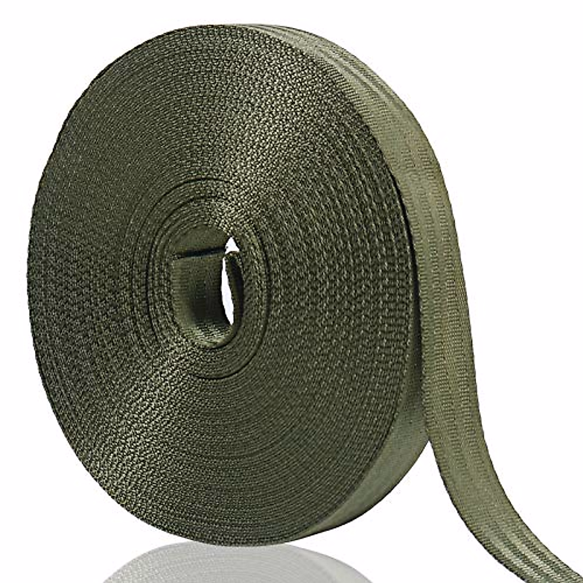 Tenn Well Tree Support Strap, 65 Feet x 1 inch Tree Straps for Staking, Nylon Tree Tie Rope for Plant Support, Straightening (2200 Lbs Strength, Green)