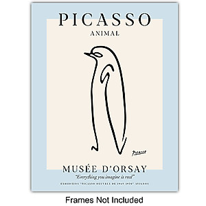 Pablo Picasso Wall Art & Decor - Gallery Wall Art Set - Cat Home Decor - Picasso Poster - Pablo Picasso Poster Prints - Modern Wall Art - Contemporary Wall Art - Housewarming Gifts for Women