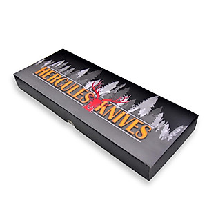 Hercules Knives Custom 8.0" OAL Hand Forged Damascus Steel Blank Blade Fixed Blade Hunting Knife Handmade Knife Making Supply Damascus Blade