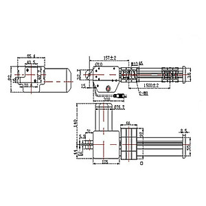 FlyHero DC24V Power Recliner Motor Actuator Replacement Electric Sofa Chair TV Lift Part