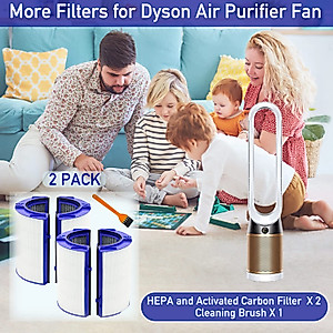 2 PACK Filter Replacement for Dyson TP06 HP06 PH01 PH02 HP07 TP07 HP09 TP09, Part # 970341-01