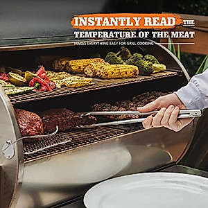 2-Pack Temperature Meat Probe Replacement for Rec tec Wood Pellet Grill, Recteq Grill Accessories, with Thermometer Probe Holder Clip