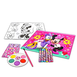 Disney Minnie Mouse Ultimate Gift Set - Minnie Stationery Bundle with Coloring Book, Coloring Utensils, Stickers, and More | Minnie Gift Set