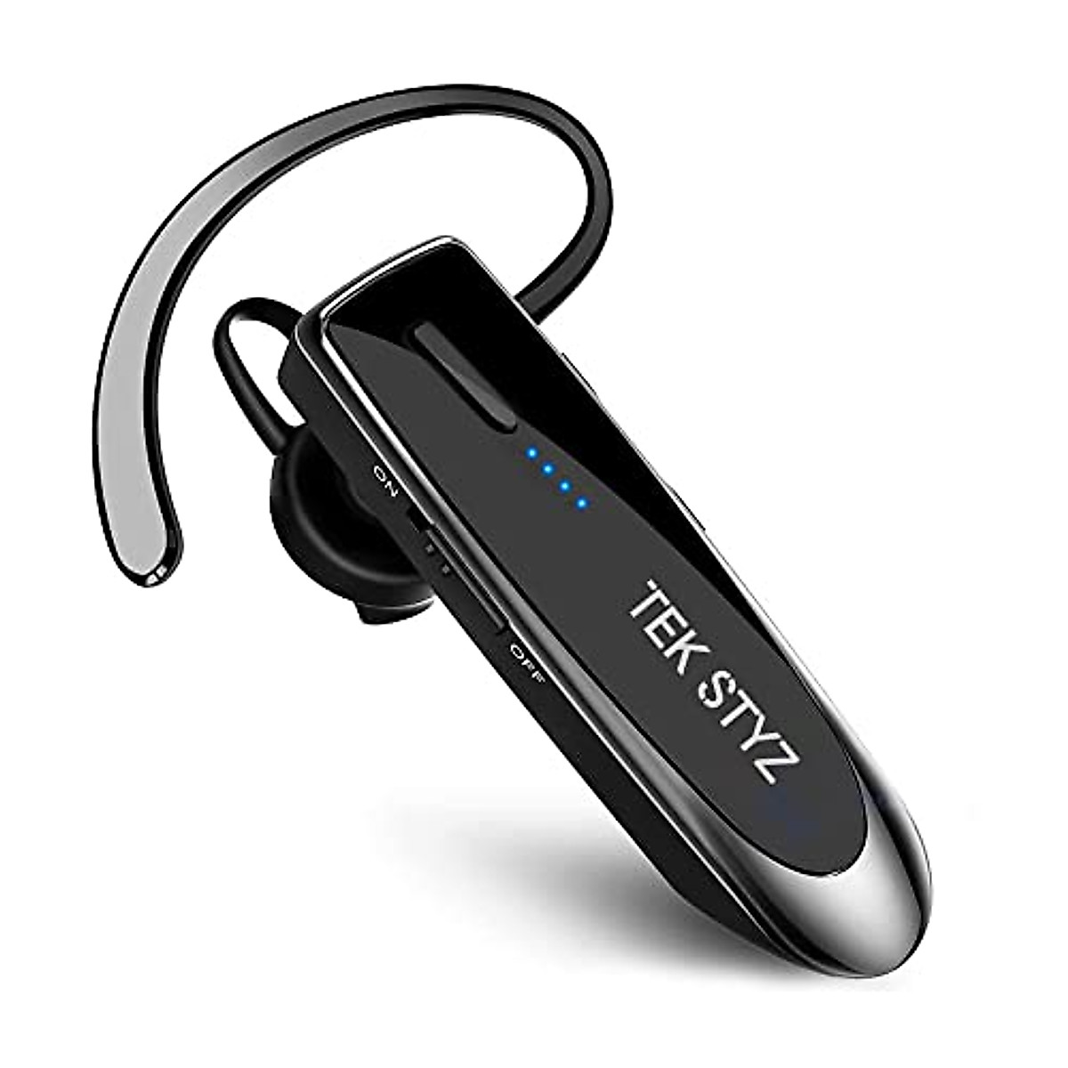 Tek Styz Headset Compatible with Samsung Galaxy S8 Active in Ear Bluetooth 5.0 Wireless Earpiece, IPX3 Waterproof, 24h Dual Microphones, Noise Reduction (Black/Silver)