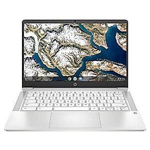 HP Chromebook 14a-na0122od 14" Intel Pentium Silver N5030 4 GB Memory; 64 GB eMMC Storage Chrome OS Ceramic White(Renewed)