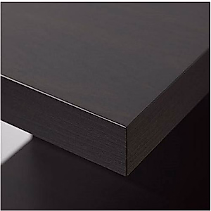Lack IKEA Shelving Unit: Black/Brown [75" x 12" x 4"]
