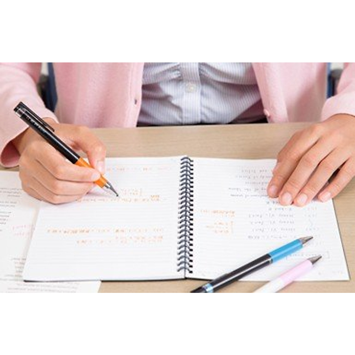 Pilot juice up 03 Retractable Gel Ink Pen, Hyper Fine Point 0.3mm, 5 Color Ink, Sticky Notes Value Set