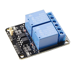 Qunqi 5V 2 Channel 5V Relay Module with Optocoupler Low Level Trigger Expansion Board Compatible with R3 MEGA 2560 1280 DSP ARM PIC AVR STM32 Raspberry Pi (2channel-4pc)