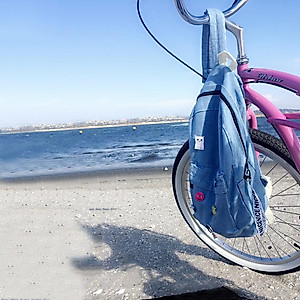 zijie Denim Backpack for girls, women Classic Retro Bookbags children teen School Bag Jeans Backpack for college