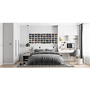 LIYA 50PCS Monster Truck Wall Collage Kit - 4x6 inch - Monster Truck Wall Decor, Posters for Boys Room, Monster Trucks Aesthetic Pictures Decorations, Monster Truck Room Decor for Boys, Monster Jam Posters for Room Bedroom Playroom Wall Art Birthday Party