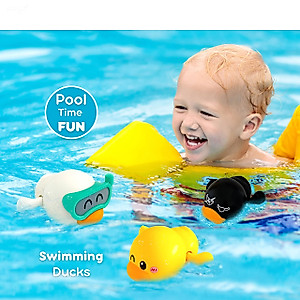 Bath Toys - Basketball Hoop for Toddlers Kids (White)