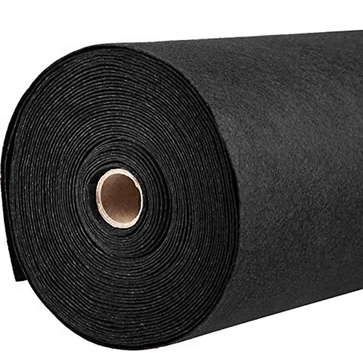 VEVOR Geotextile Landscape, 10ft x 100ft 8 oz Non-Woven PP Drainage 350N Tensile Strength & 440 N Load Capacity, for Ground Cover, Garden Fabric, French Drains, Black