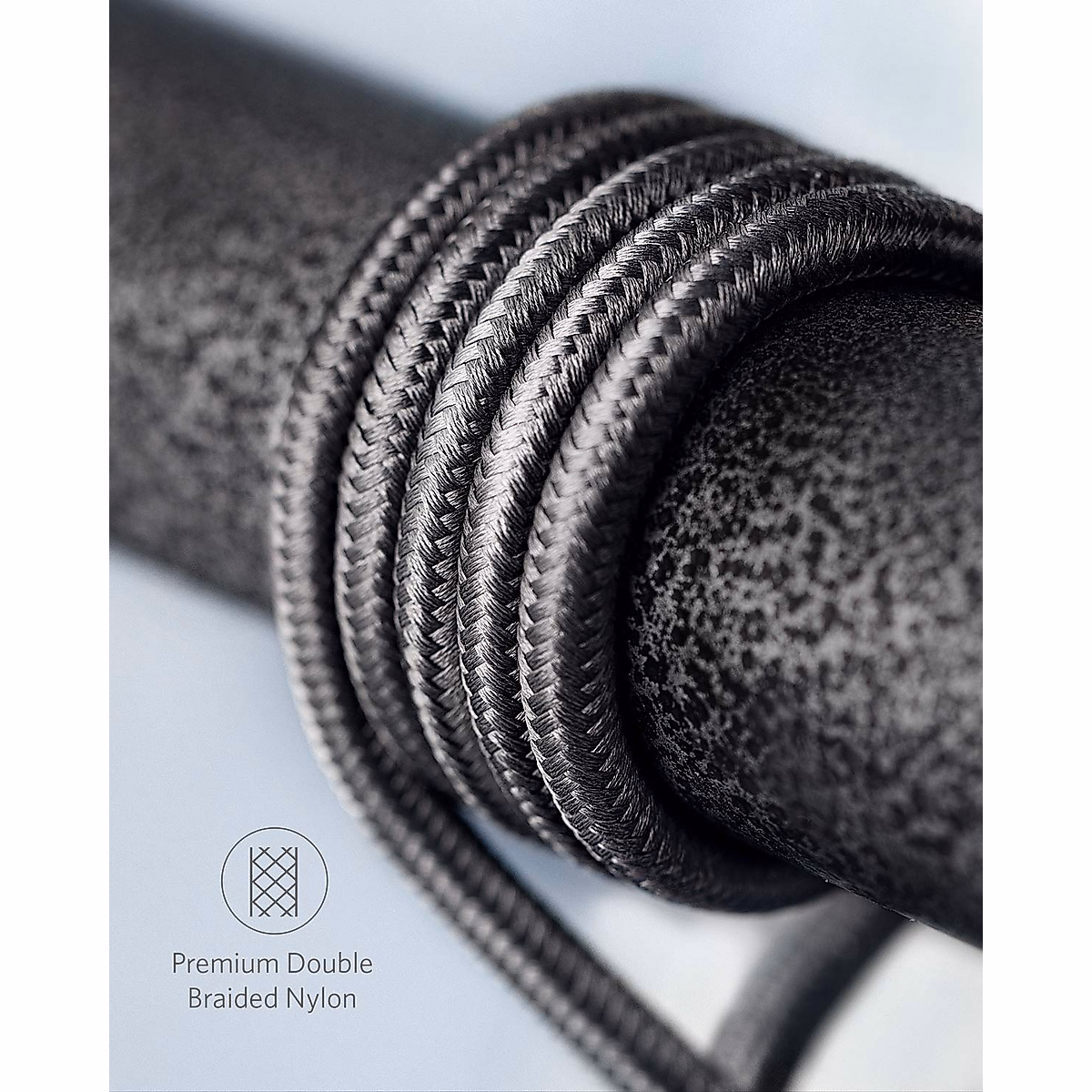 Anker 364 USB C Hub (10-in-1, Dual 4K HDMI) with Max 100W Power Delivery, Dual 4K@60Hz HDMI Ports, 4 USB-A and USB-C Data Ports & USB C Cable, New Nylon USB C to USB C Cable (6ft 60W, 2-Pack, USB 2.0)