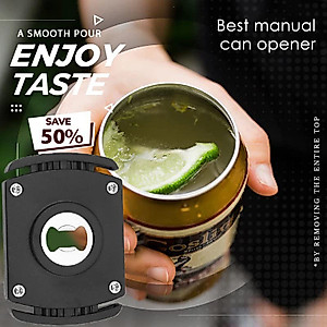 Beer Soda Bottle Can Opener Can Opener Handheld Manual Smooth Edge Easy Labor Saving, Good Grips Can Opening Tool
