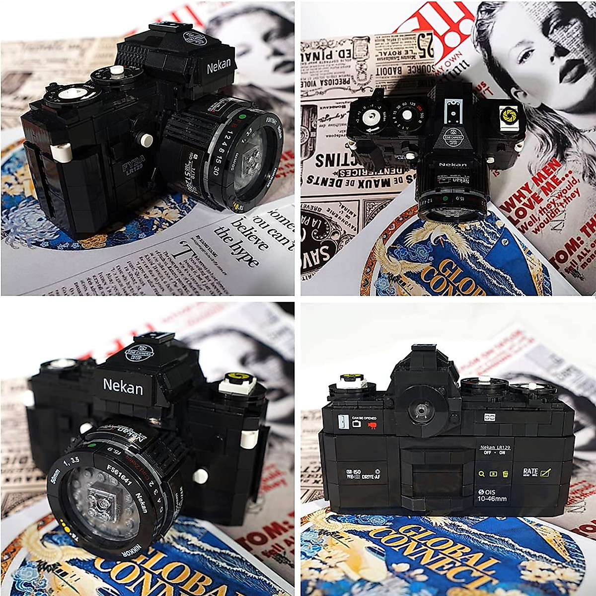 Uvini Building Blocks Camera, Adult Building Set, Construction Brick Set Best Gift for Adult, Teens, Collectible Model Digital Camera to Build 627pcs