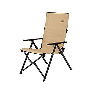 Coleman 2000032523 Ray Chair, Beige (Amazon Exclusive Color), 3 Levels of Reclining, Foldable, High Back