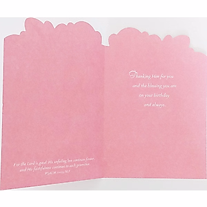 Greeting Card Mom - Thanking Him For You and The Blessing You Are Religious Christian Happy Birthday for Mother