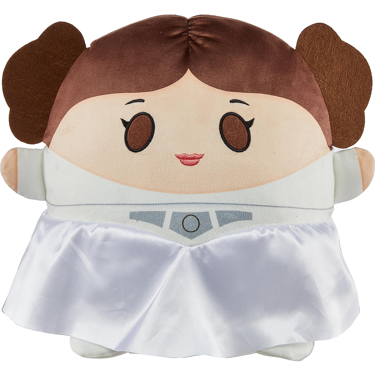 Star Wars Cuutopia Plush Princess Leia, Soft Rounded Pillow Doll, Collectible Toy Gift Inspired by the Fan-Favorite Character, 10-inch