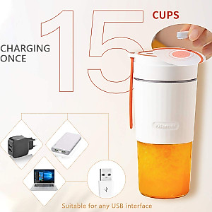 Ycc ice Personal Blender for Shakes and Smoothies with BPA Free Portable USB Rechargeable Juicer Milkshake Blender Conveniently and quickly juice and make milkshakes suitable for carrying around