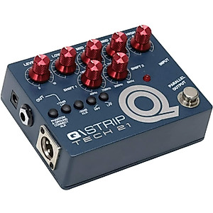 Tech 21 Q-Strip EQ and Preamp Pedal Bundle with 2 Patch Cables and 9V Power Supply