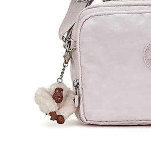 Kipling Women's Silen Shoulder, Leisure, Water Repellent Finish, Zipped Compartments, Across Body, Nylon Small Bag, Wishful Pink